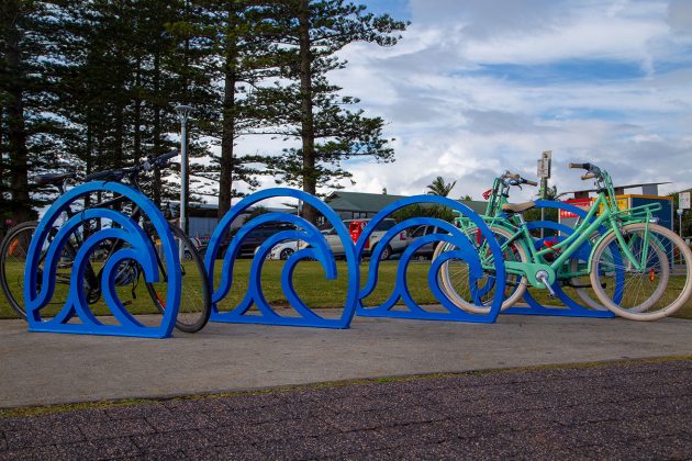 READY TO RIDE? LOCAL DESIGNERS’ BIKE RACKS INSTALLED IN BYRON - Byron ...